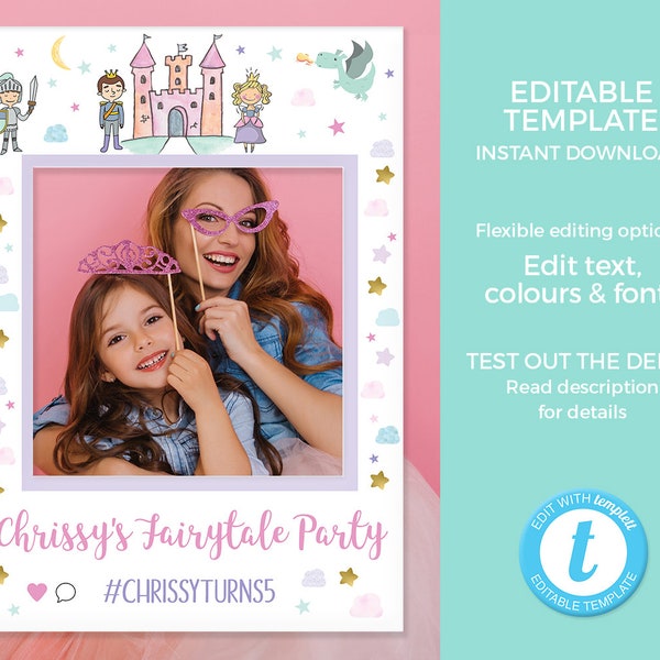Fairytale Photo Booth Template - Etsy