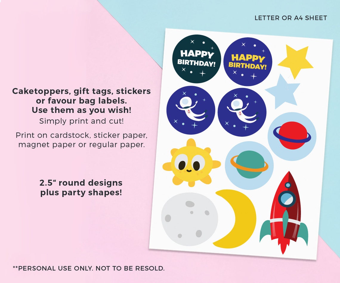 Space Birthday Sign Space Party Sign Space Party Favors | Etsy