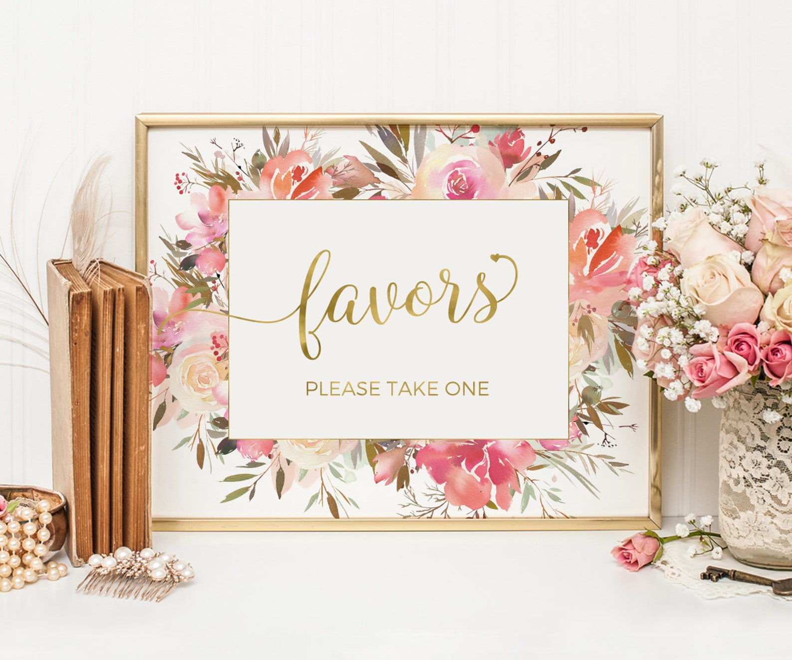 Printable Recipe Card Floral Kitchen Tea Recipe Card Instant - Etsy