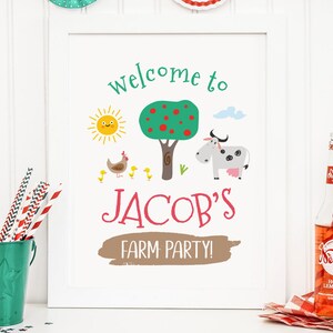 Farm Paper Garland, Farm Animal Flag Bunting, PRINTABLE Barnyard Party ...