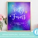 Galaxy Party Sign TEMPLATE Galaxy Favours Sign EDITABLE | Etsy