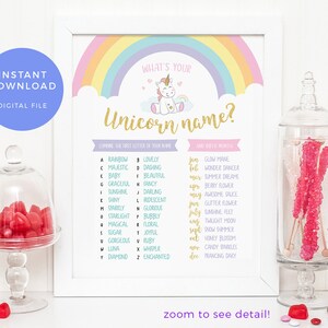 Unicorn Backdrop EDITABLE Template, Unicorn 1st Birthday, INSTANT ...