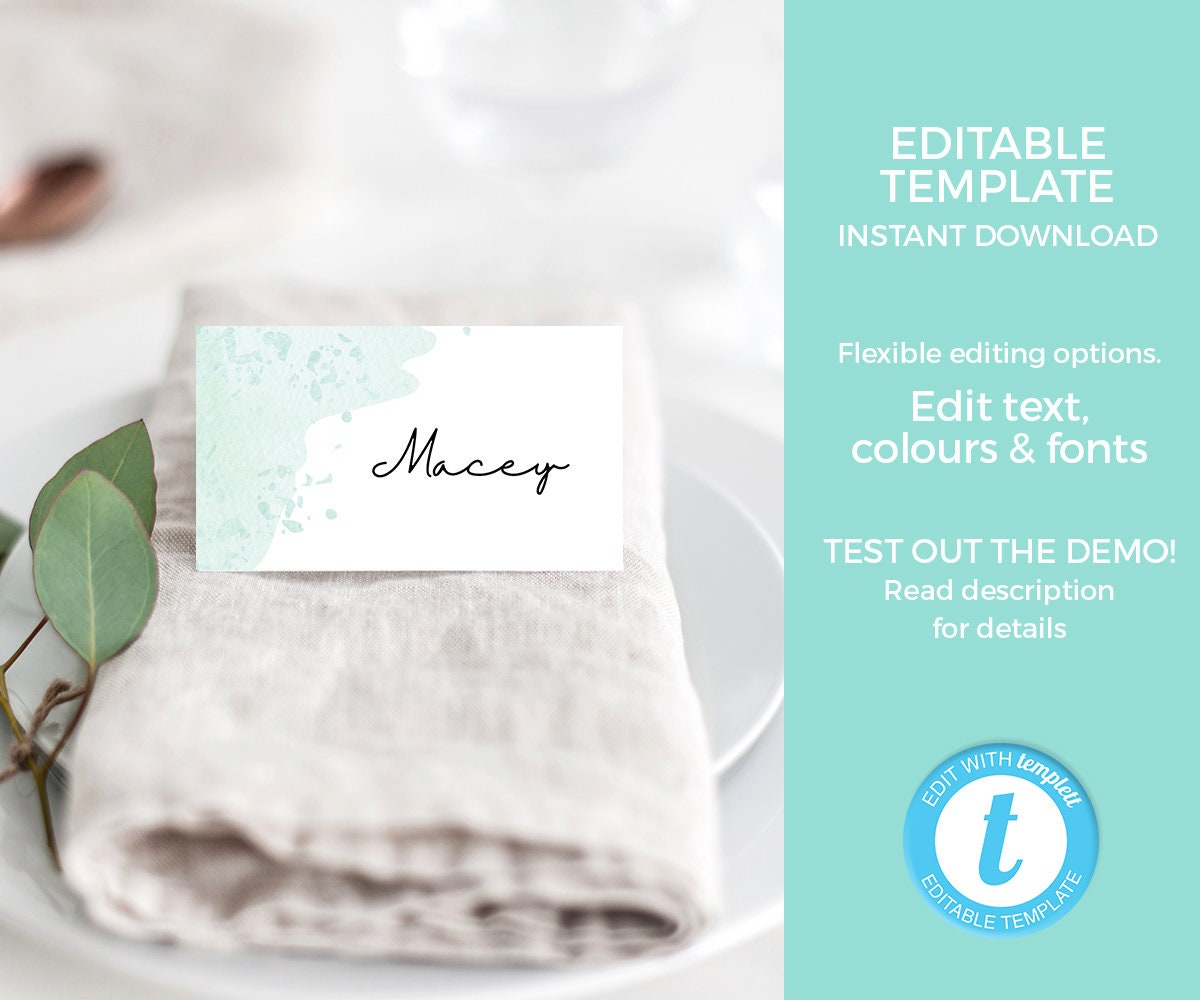 Beach Themed Tags TEMPLATE Christening Tags EDITABLE Pool | Etsy