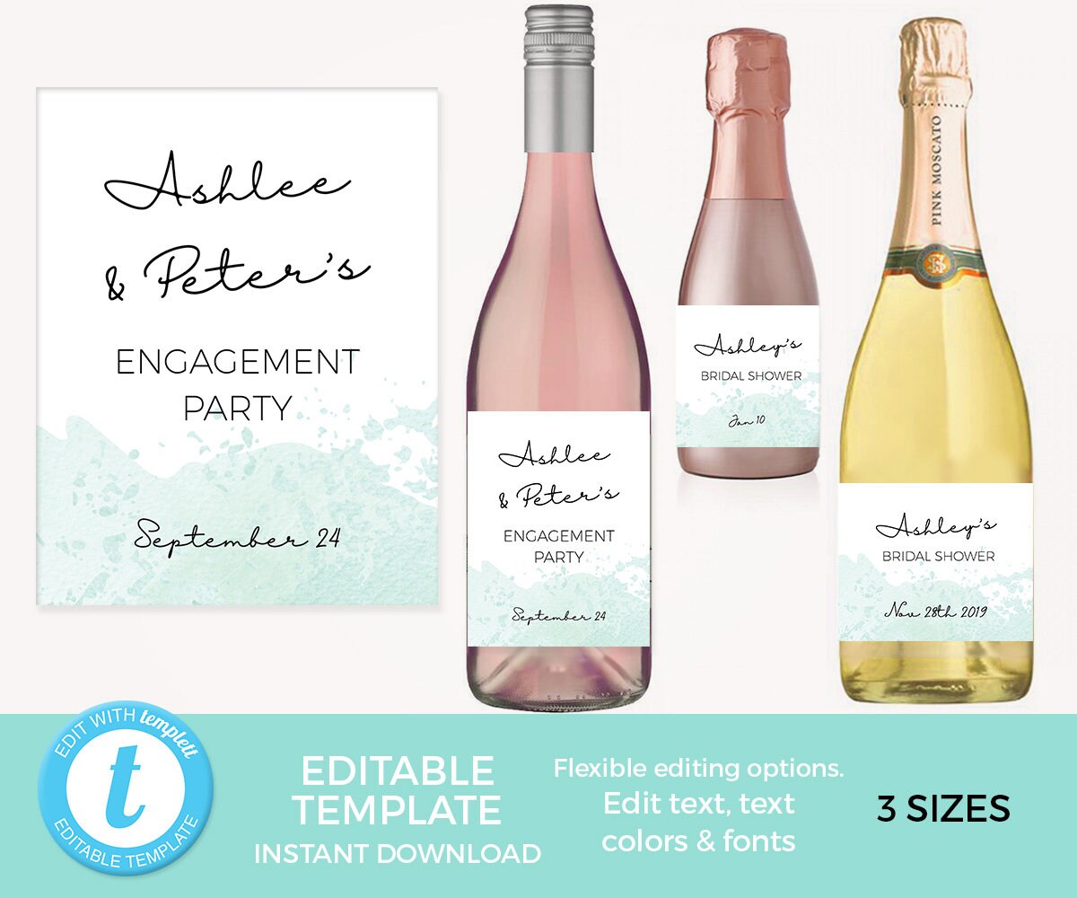 Beach Themed Tags TEMPLATE Christening Tags EDITABLE Pool | Etsy