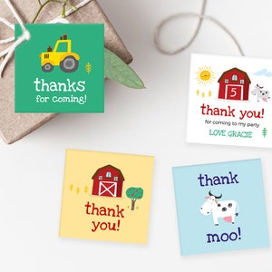 Farm Party Labels EDITABLE TEMPLATE, Farm Labels, Barnyard Party, Kids ...