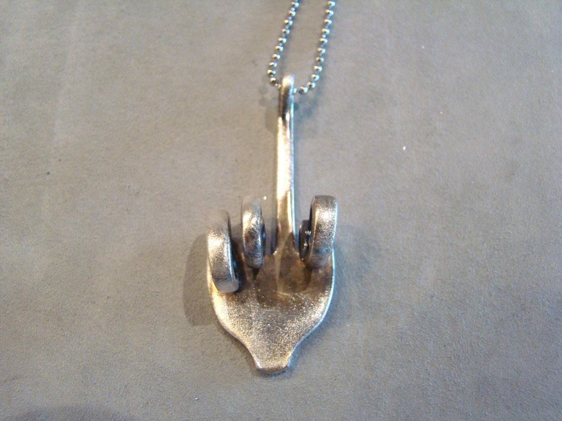 Fork You Vintage Silverware Fork Rear View Mirror Charm Middle Finger ...
