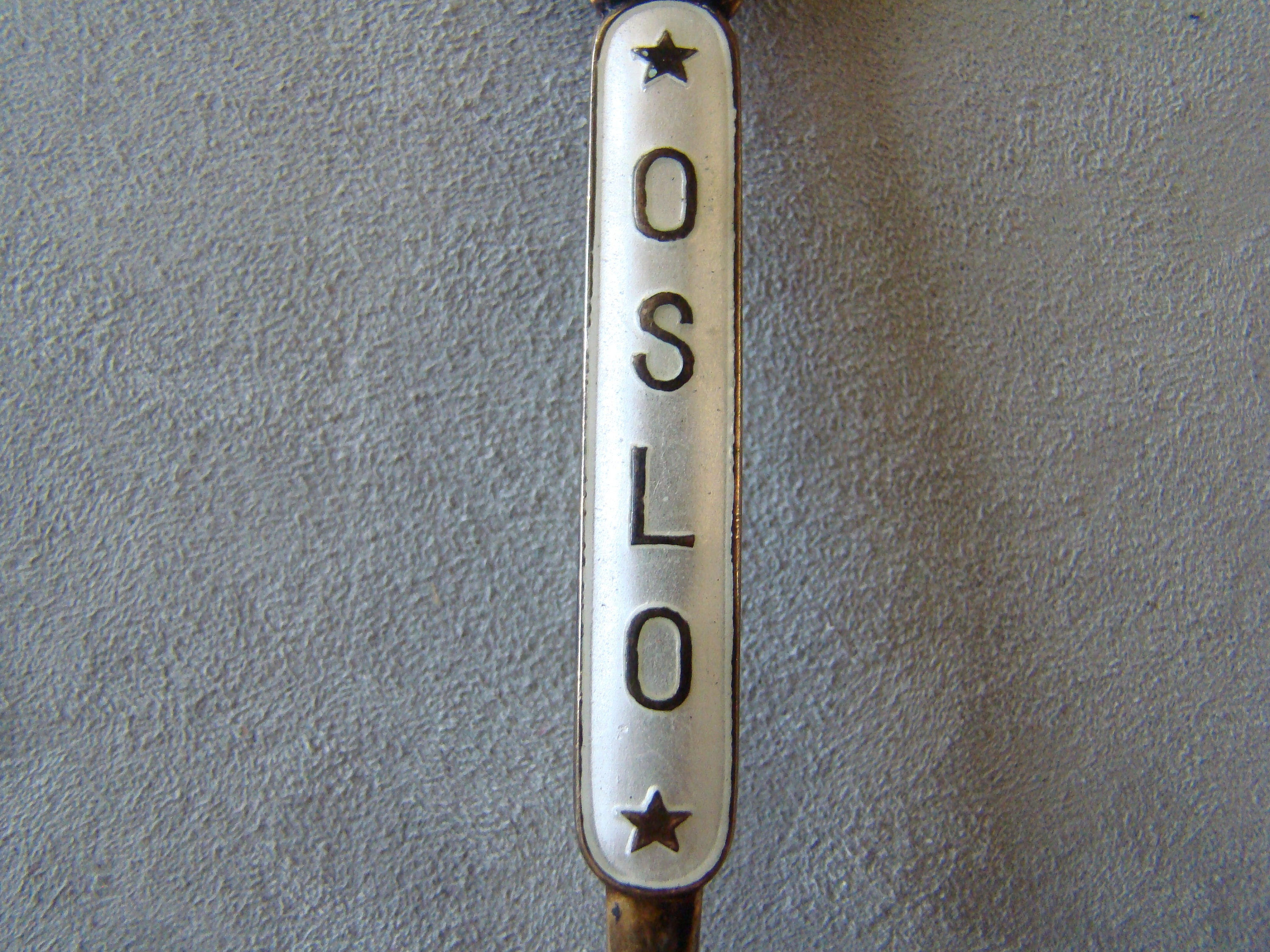 Rare Sterling Silver and Gilt Norne Enamel Spoon Oslo by Aksel Holmsen ...