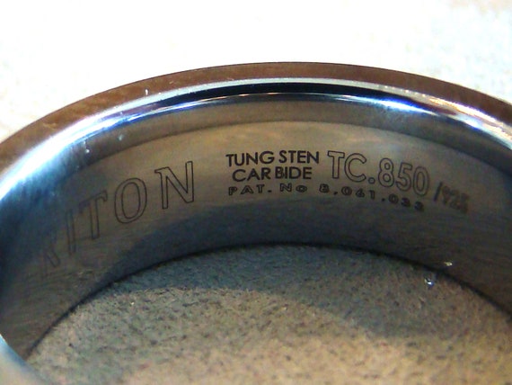 Triton Tungsten Carbide Tc.850 Sapphire Blue Stone Ring Size 10 Etsy