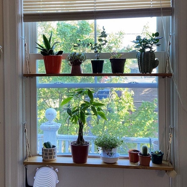 Hanging Window Shelf - Etsy