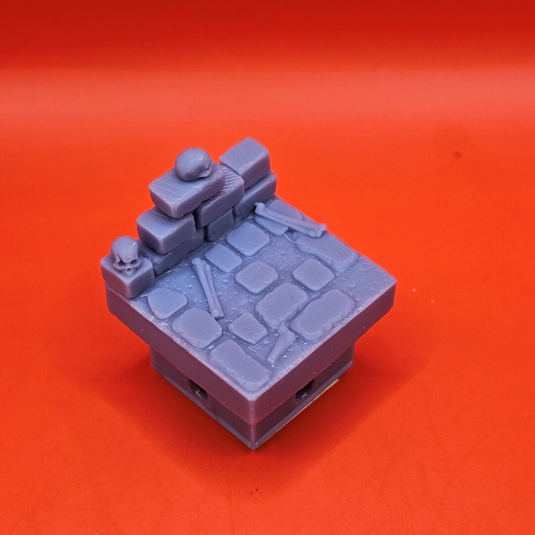 FREE GRIDS Dungeon Block: Small Wall Skulls 2 - Etsy