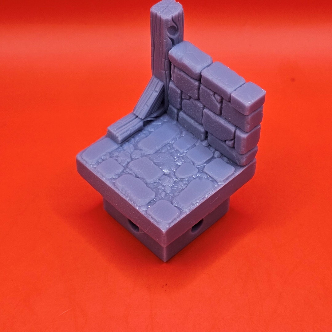 FREE GRIDS Dungeon Block: Wall Wood - Etsy