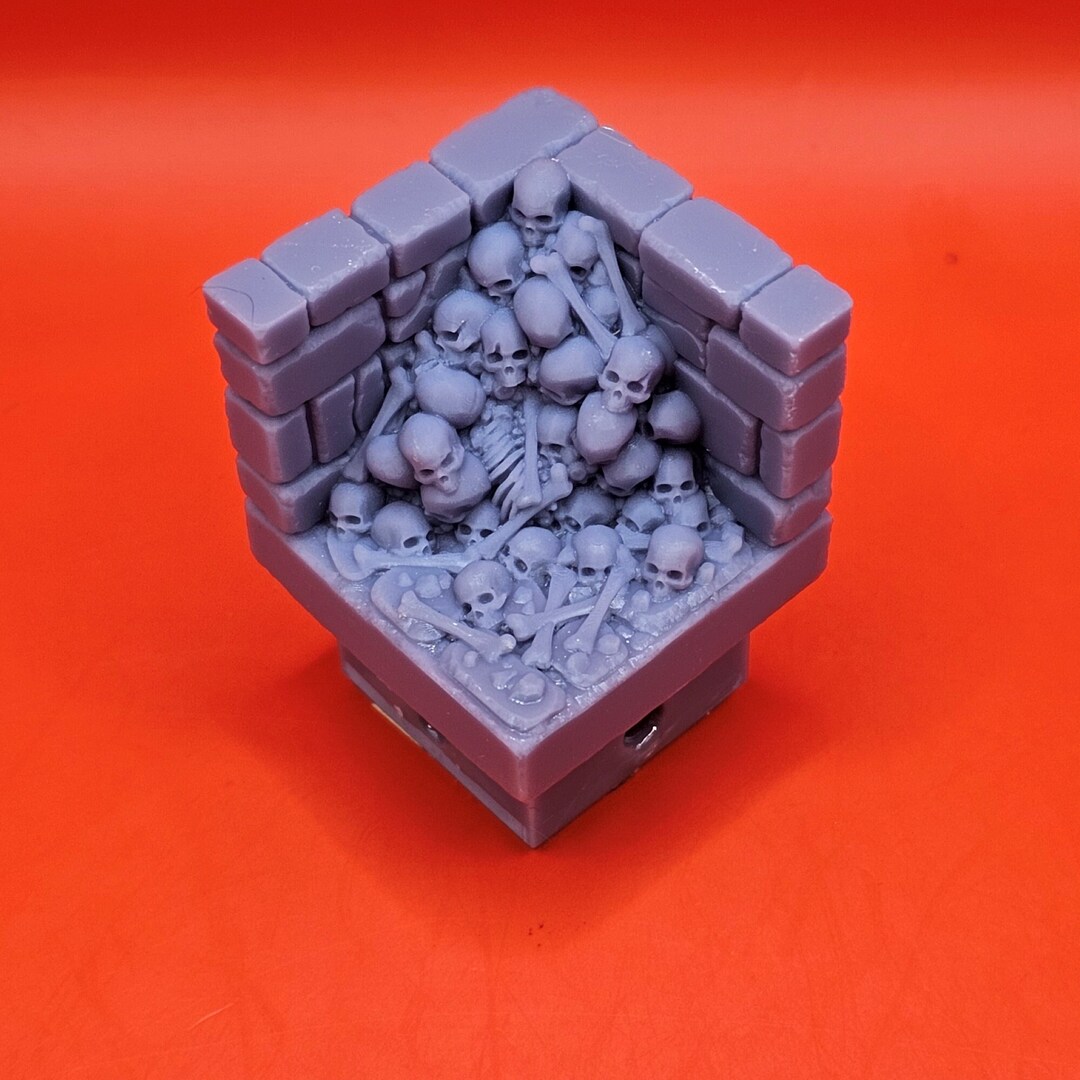 FREE GRIDS Dungeon Block: Angle Skulls - Etsy