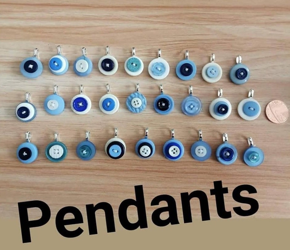 Handmade Button Jewellery - Etsy
