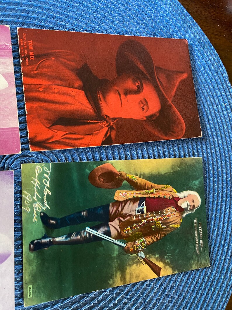 Rare Vintage Cowboy Postcard and Arcade Cards - Etsy