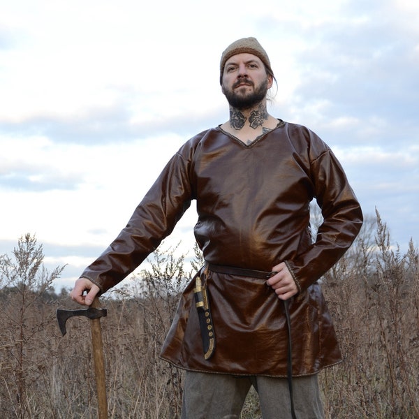 Leather Tunic - Etsy