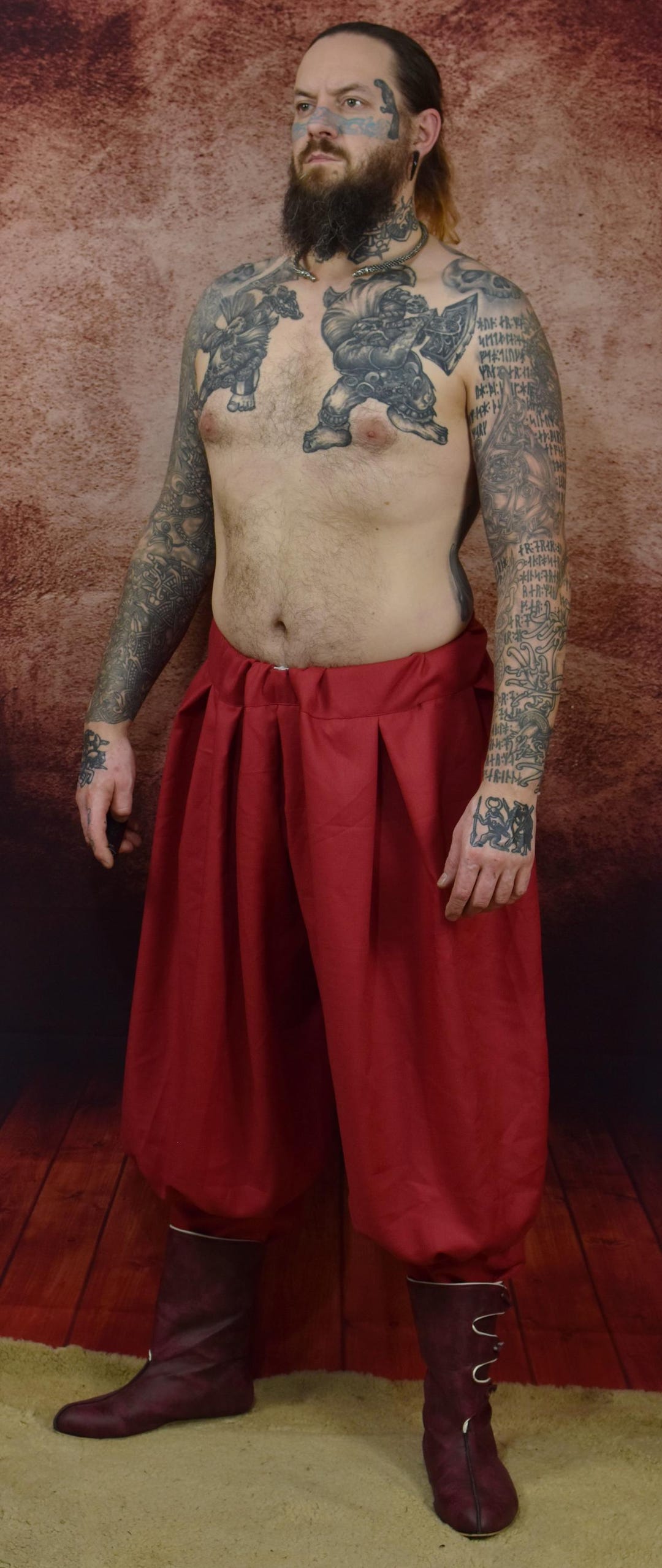 Woolen Viking Trousers, Baggy Pants, Baggy Trousers, Viking Baggy Pants ...