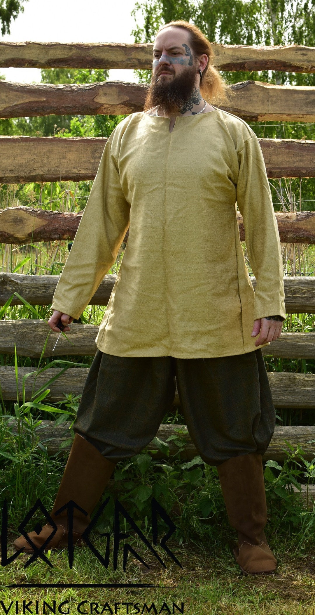 Viking Simple Linen Shirt, - Etsy