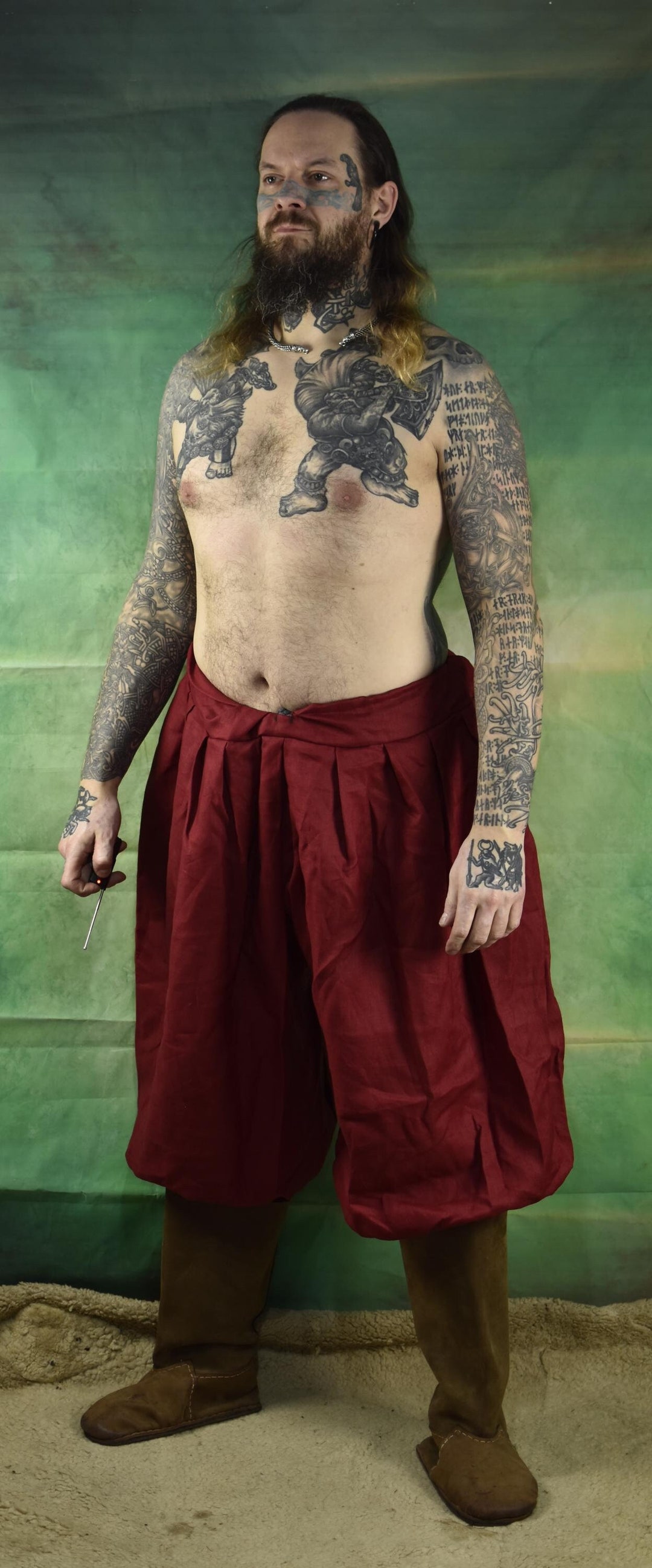 Linen Viking Baggy Hedeby Pants - Etsy