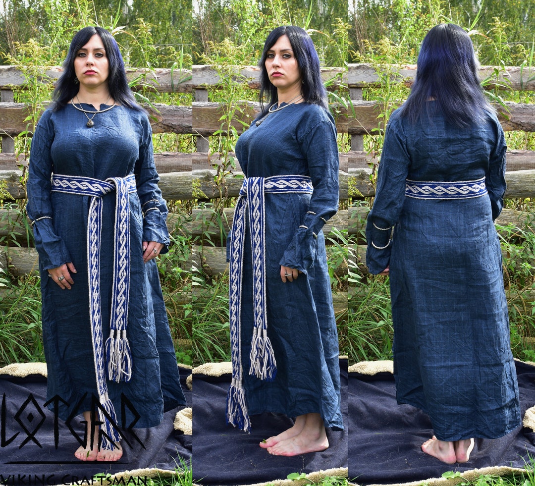 Viking Woman Linen Dress - Etsy