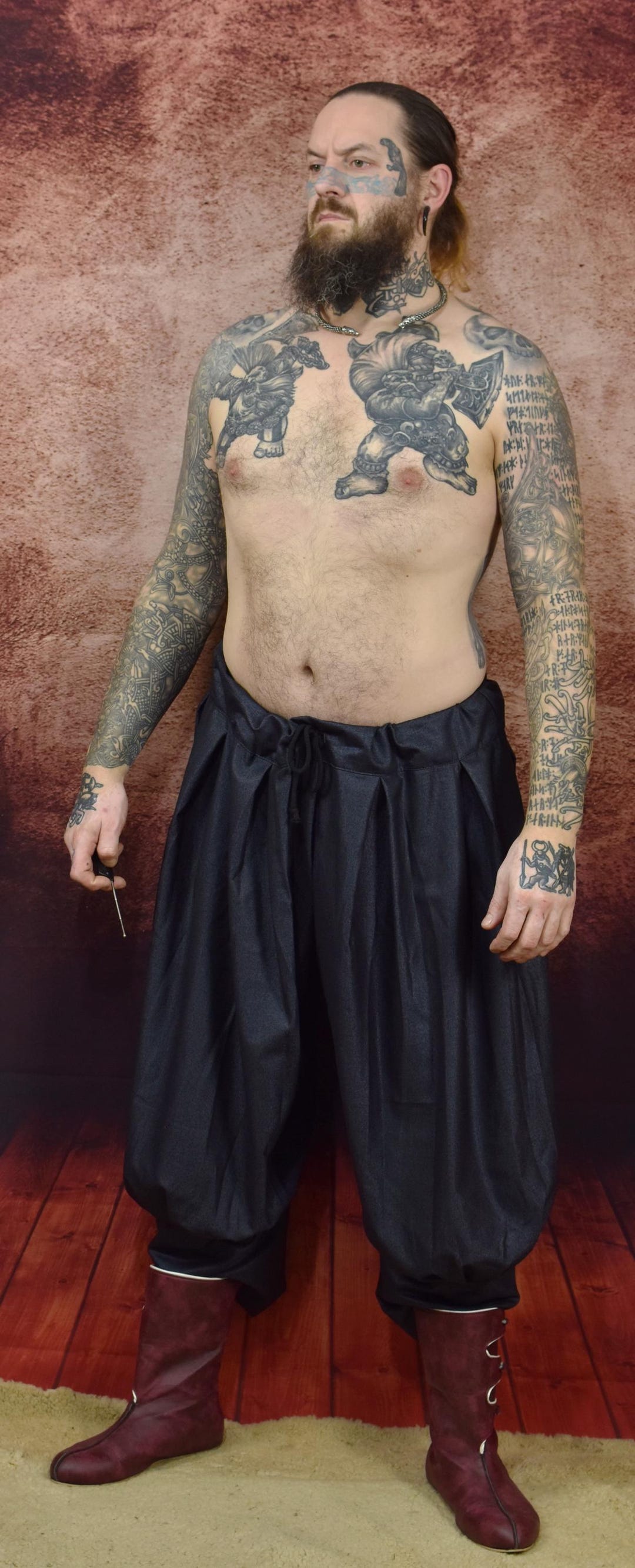 Woolen Viking Trousers, Baggy Pants, Baggy Trousers, Viking Baggy Pants ...