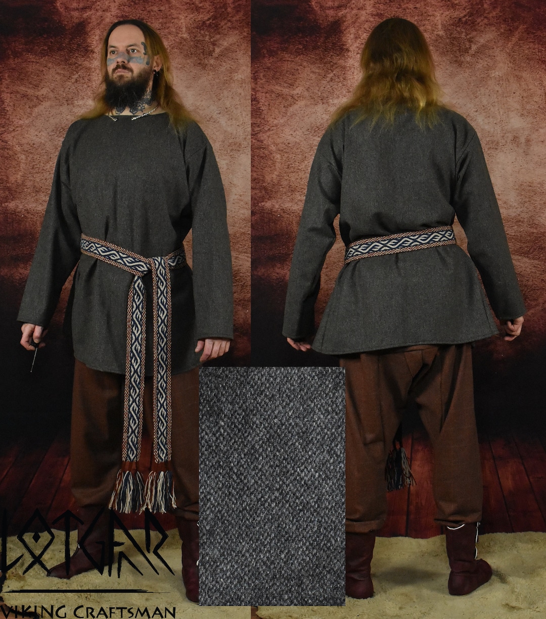 Viking Wool Tunic - Etsy