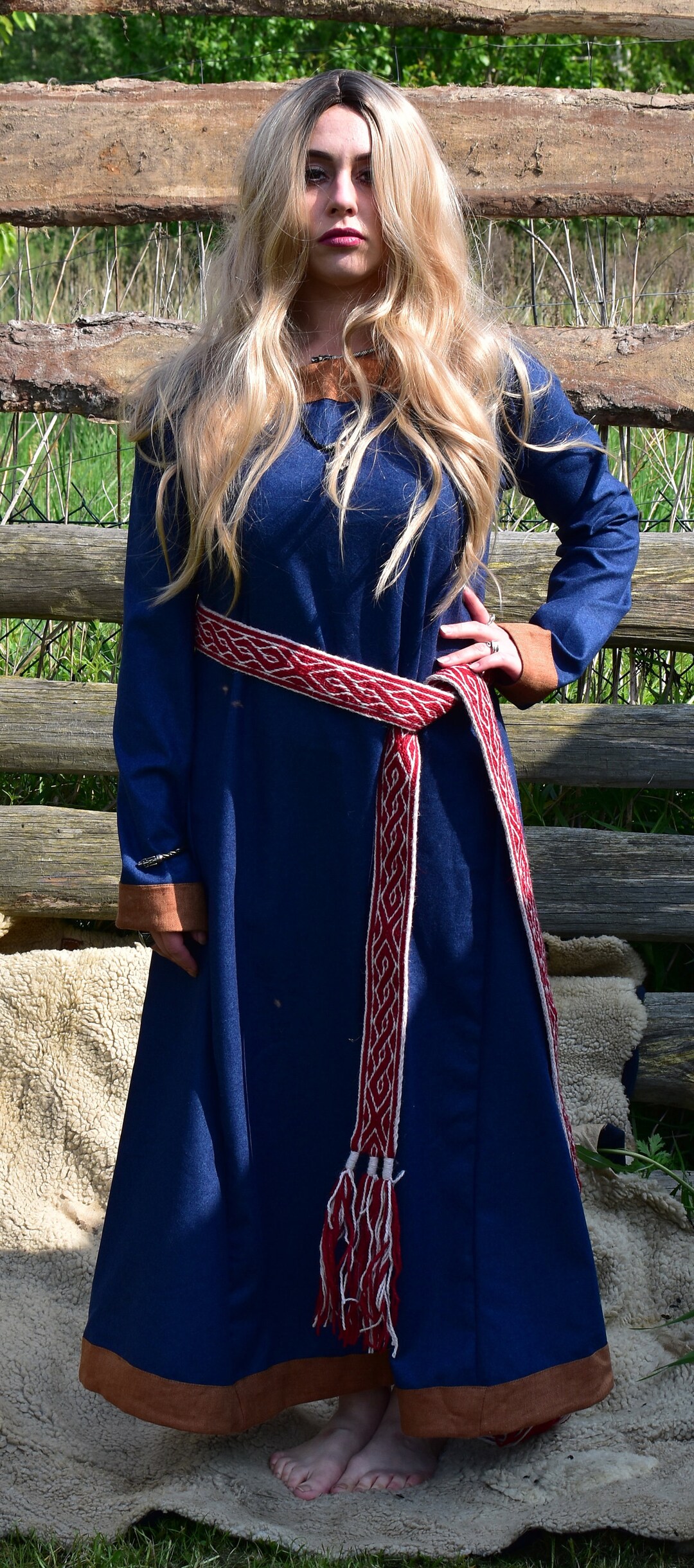 Viking Woman Woolen Dress - Etsy