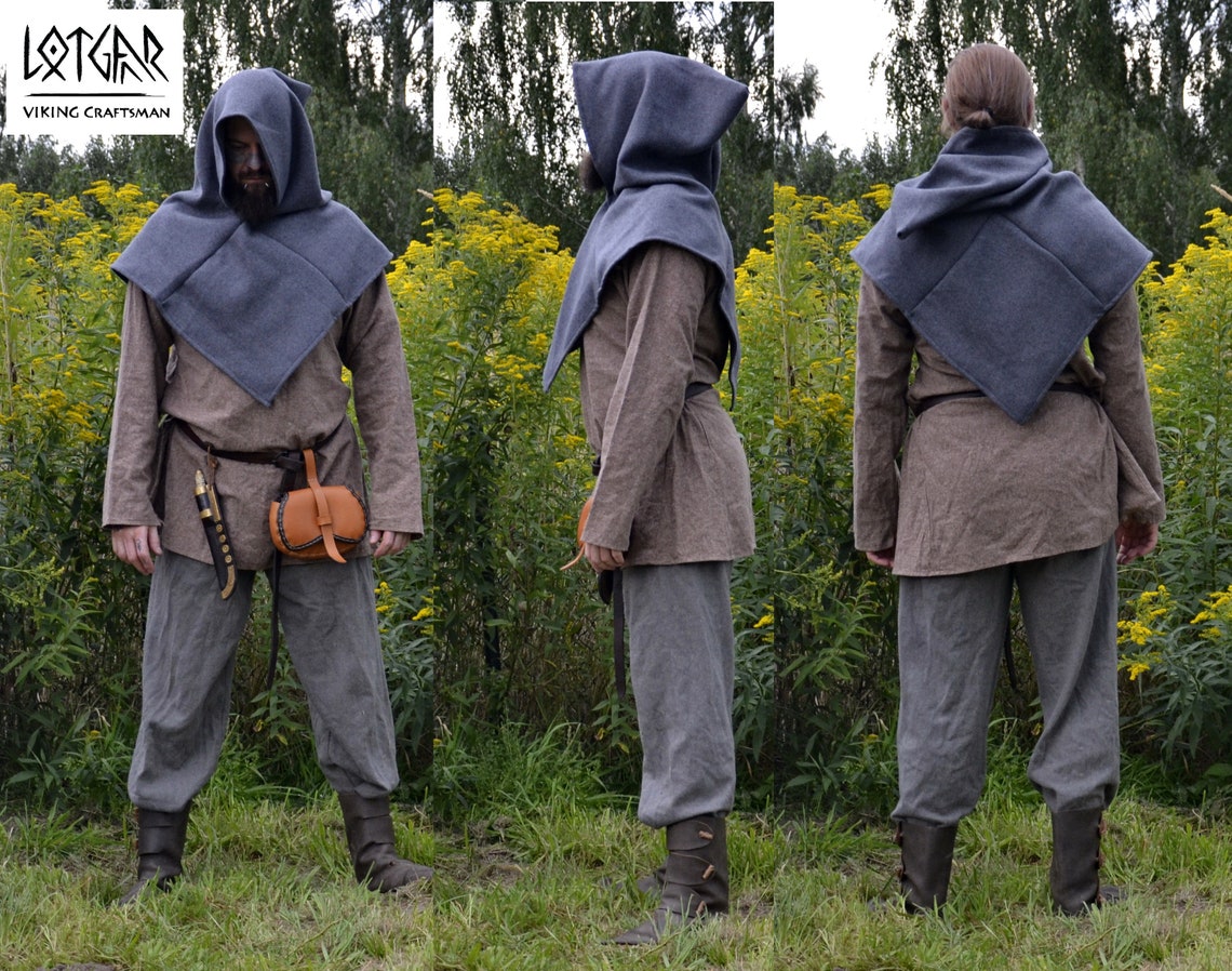 Wool Hood Viking Hood - Etsy