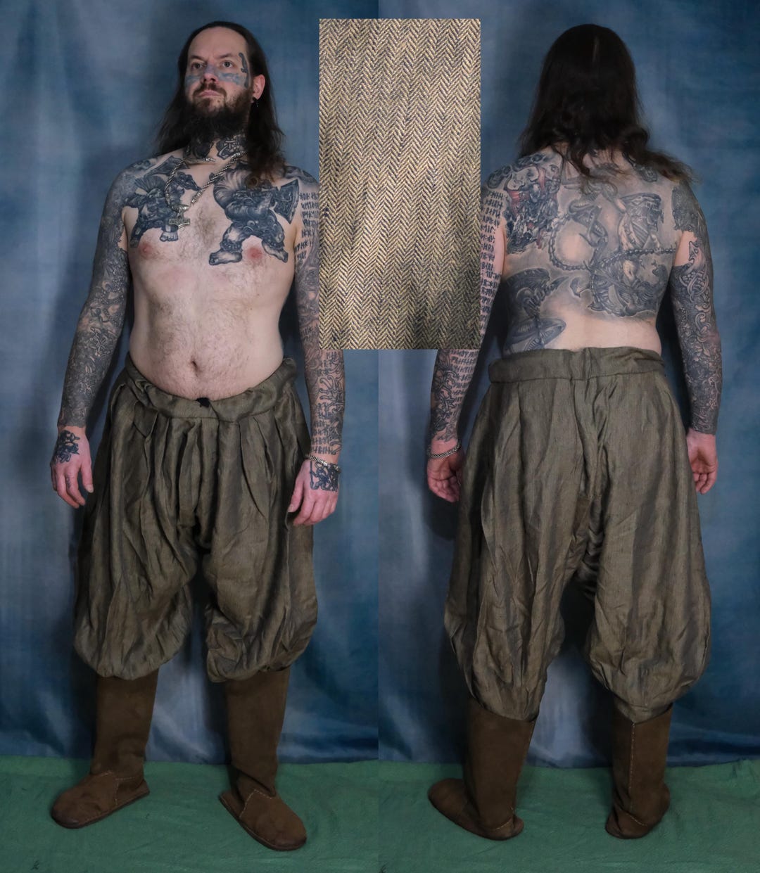 Woolen Viking Trousers, Hedeby Baggy Pants - Etsy