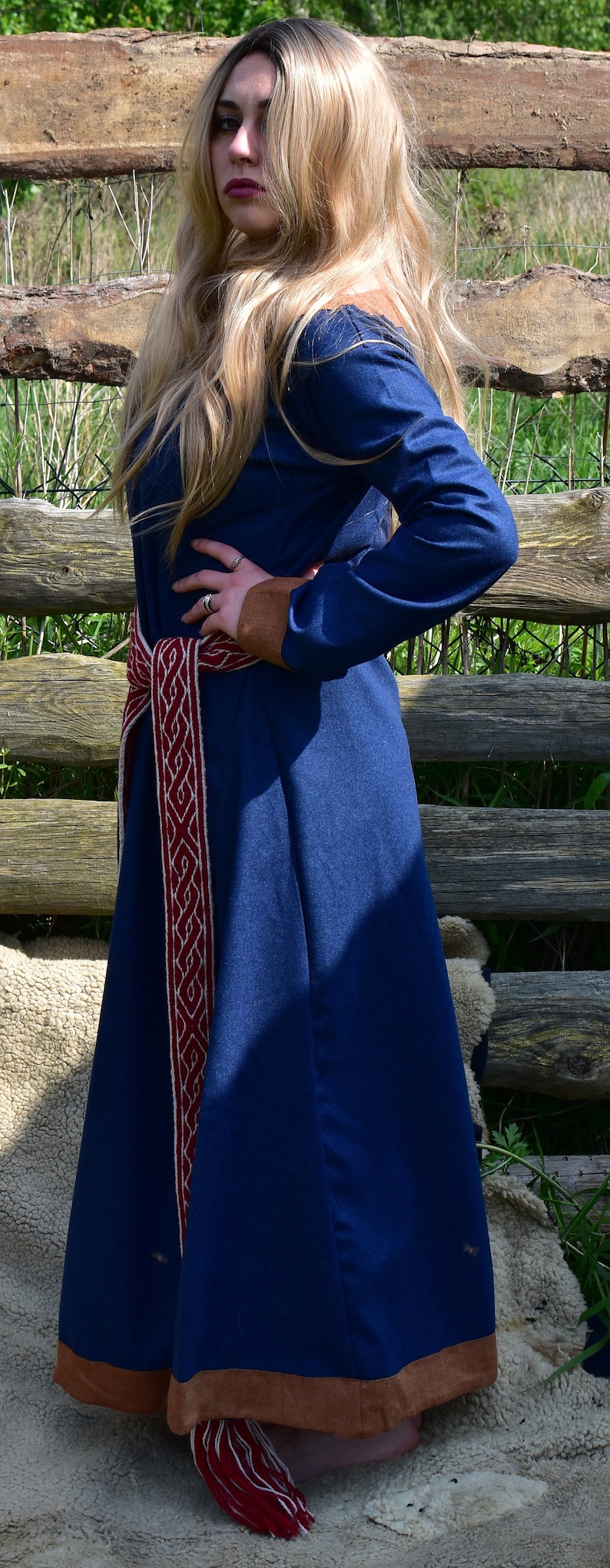 Viking Woman Woolen Dress - Etsy