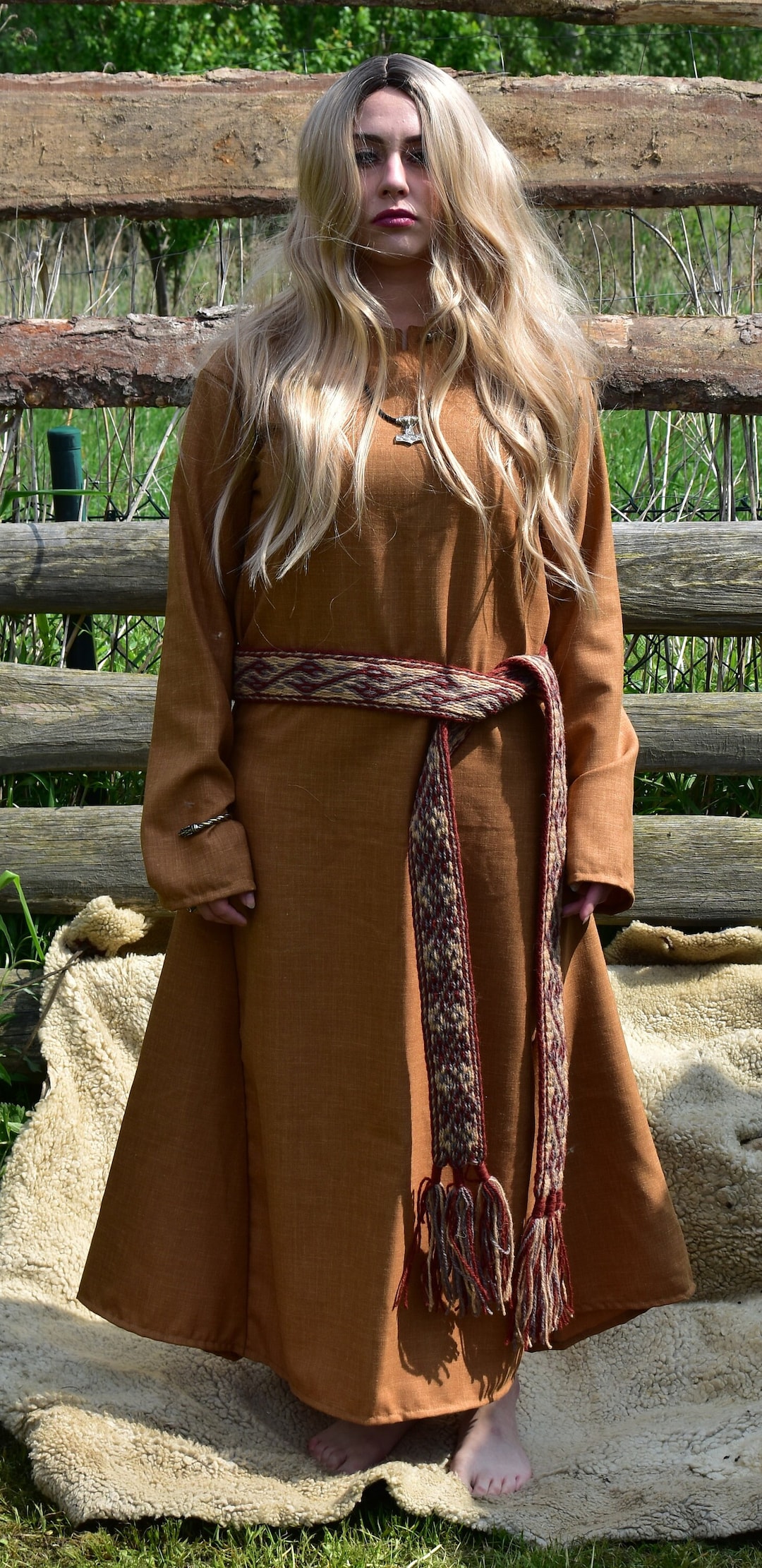 Viking Woman Linen Dress - Etsy