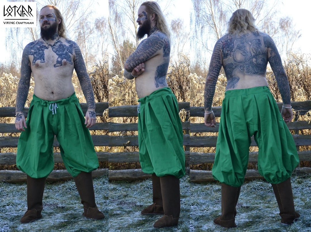 Linen Viking Trousers, Baggy Pants, Baggy Trousers, Viking Baggy Pants ...