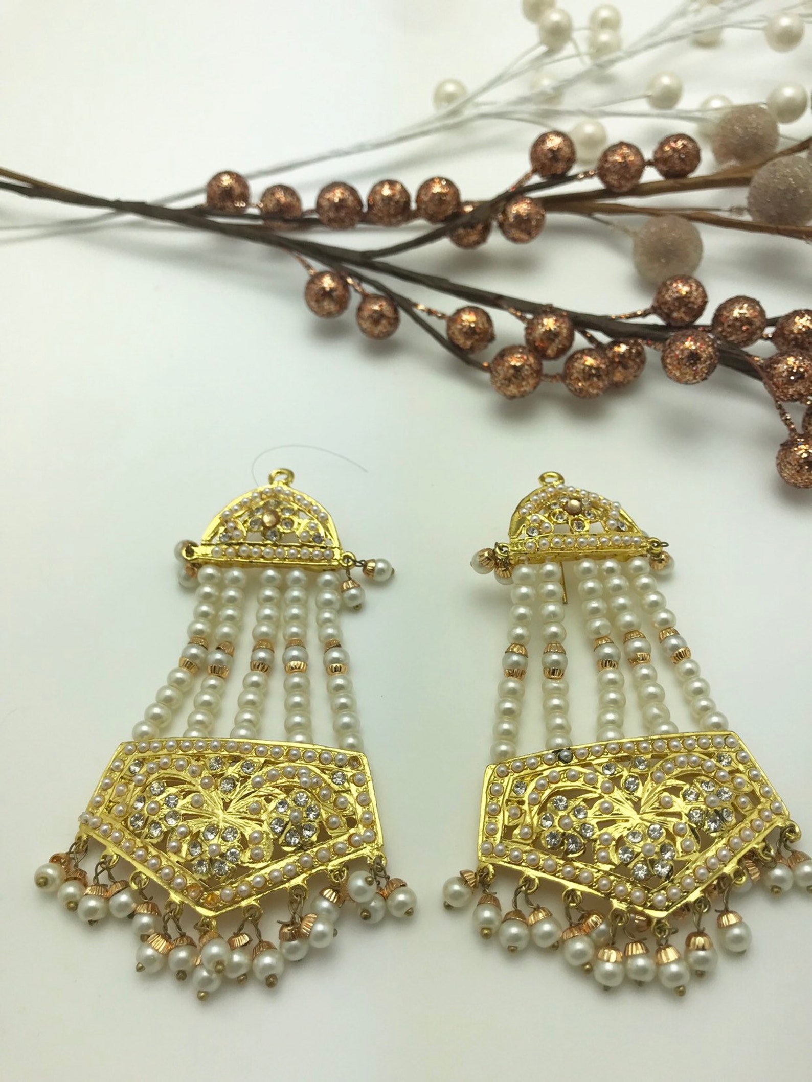 NEW ARRIVAL Hydrabadi Jadao Jhumki Indian Wedding Indian - Etsy
