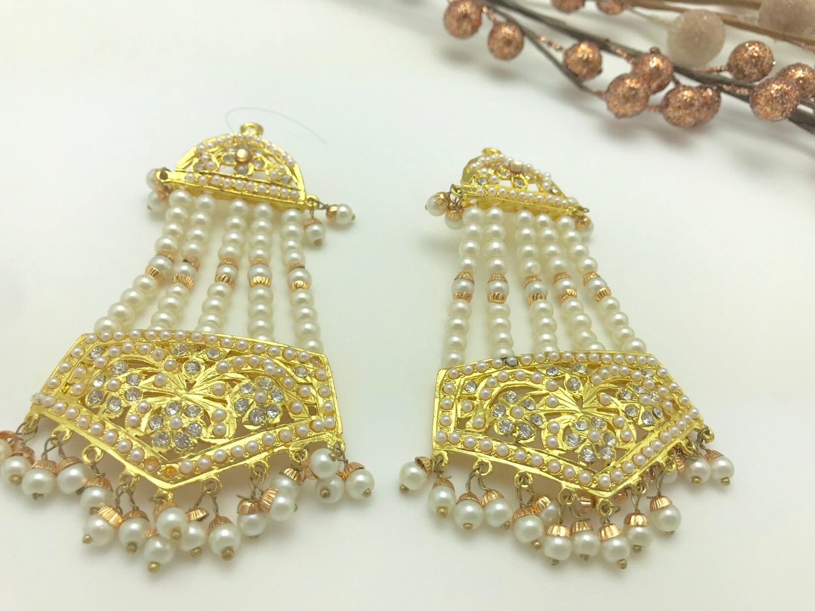NEW ARRIVAL Hydrabadi Jadao Jhumki Indian Wedding Indian - Etsy