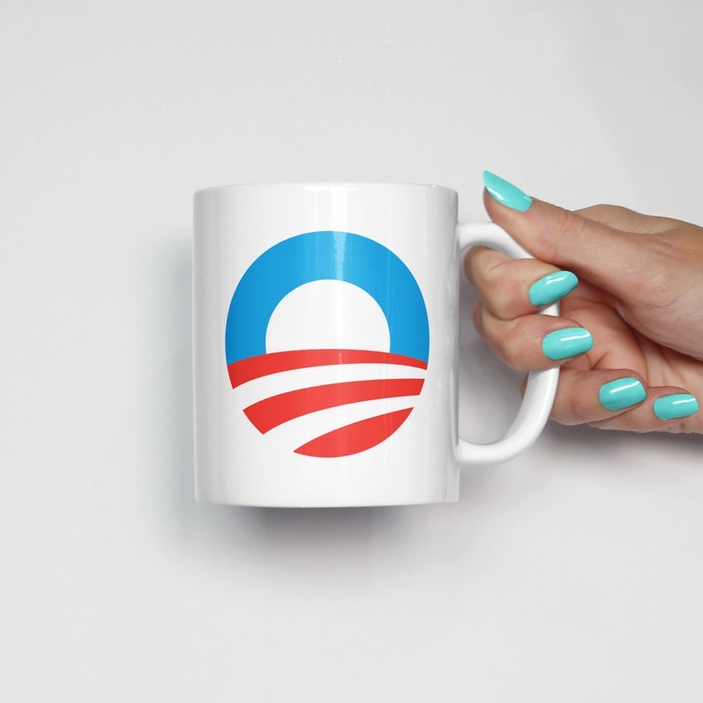 President Barack Obama 2008 Logo Coffee Mug | Yes We Can - Etsy