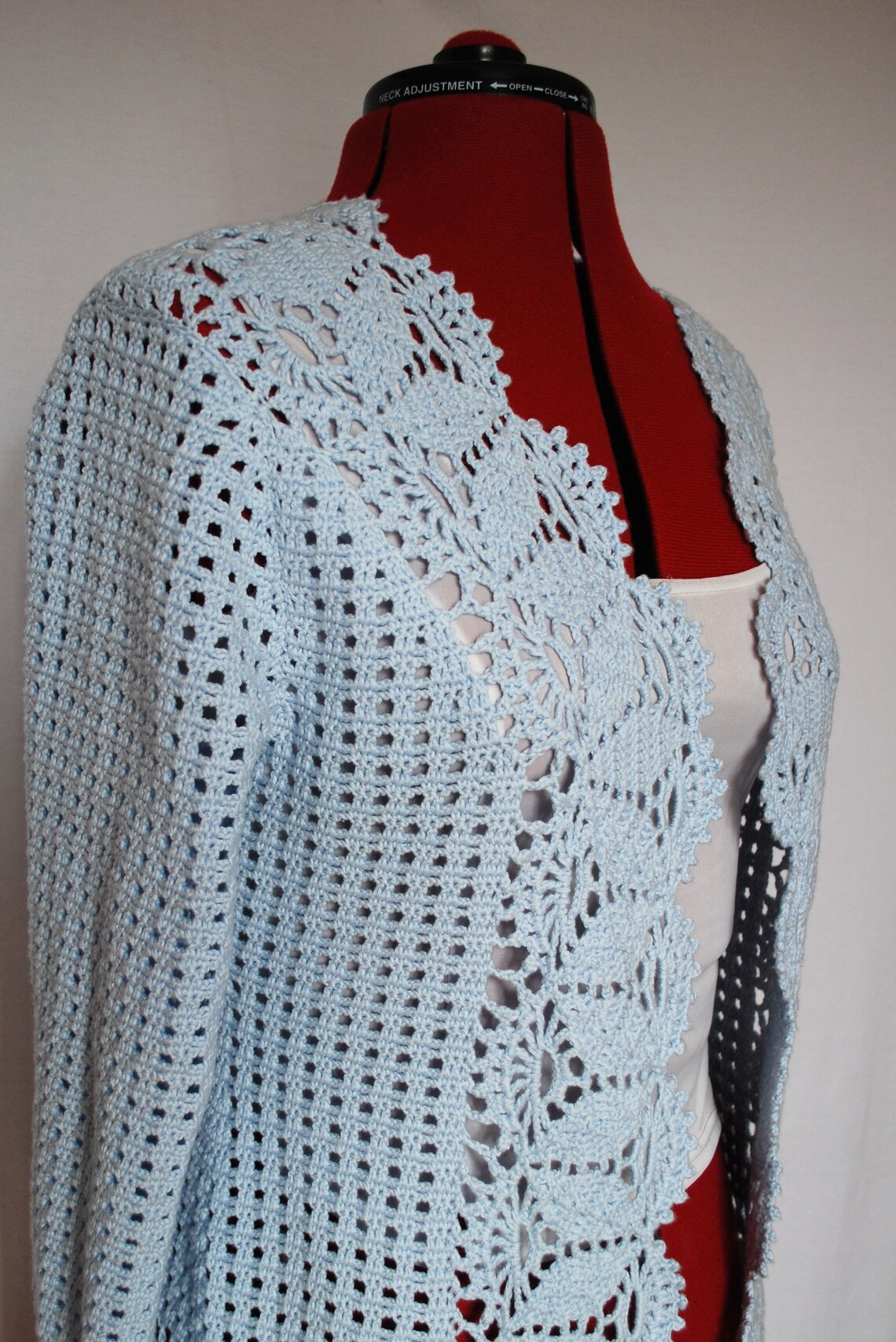 Crochet Women Summer Artic Blue Lace Jacket, Lace Summer Cardigan - Etsy