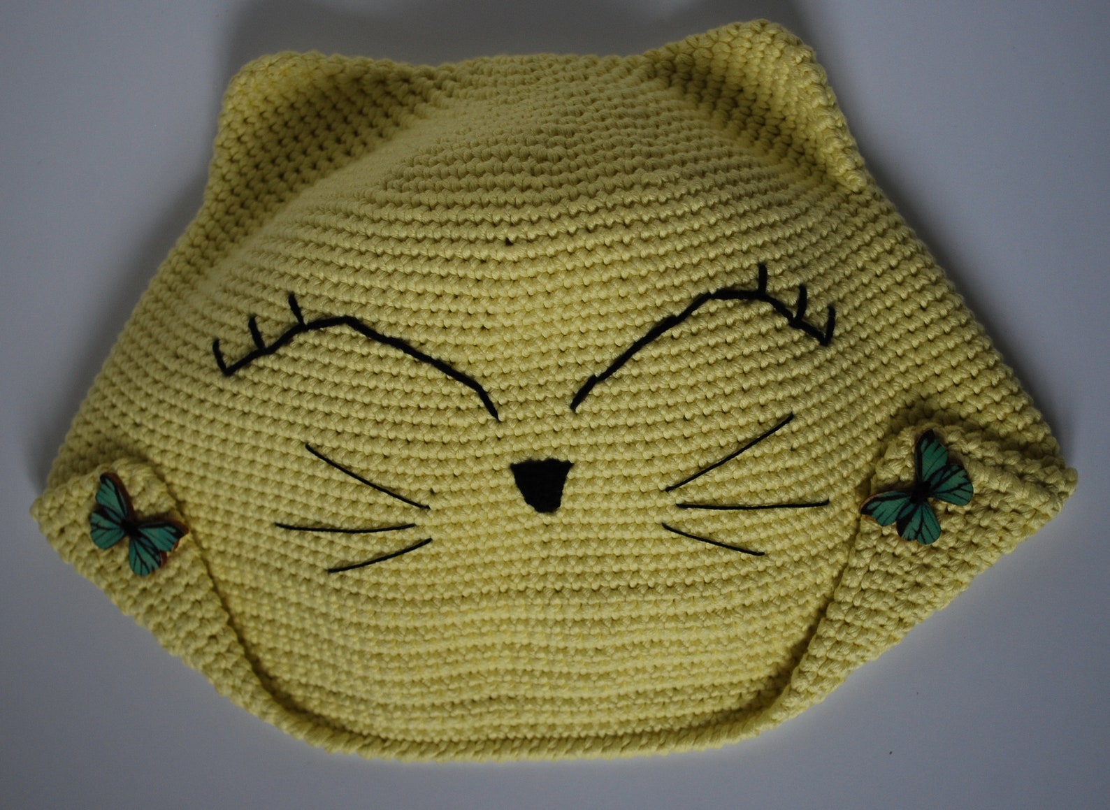 PDF PATTERN Crochet Cat Cap, Summer Hat - Etsy