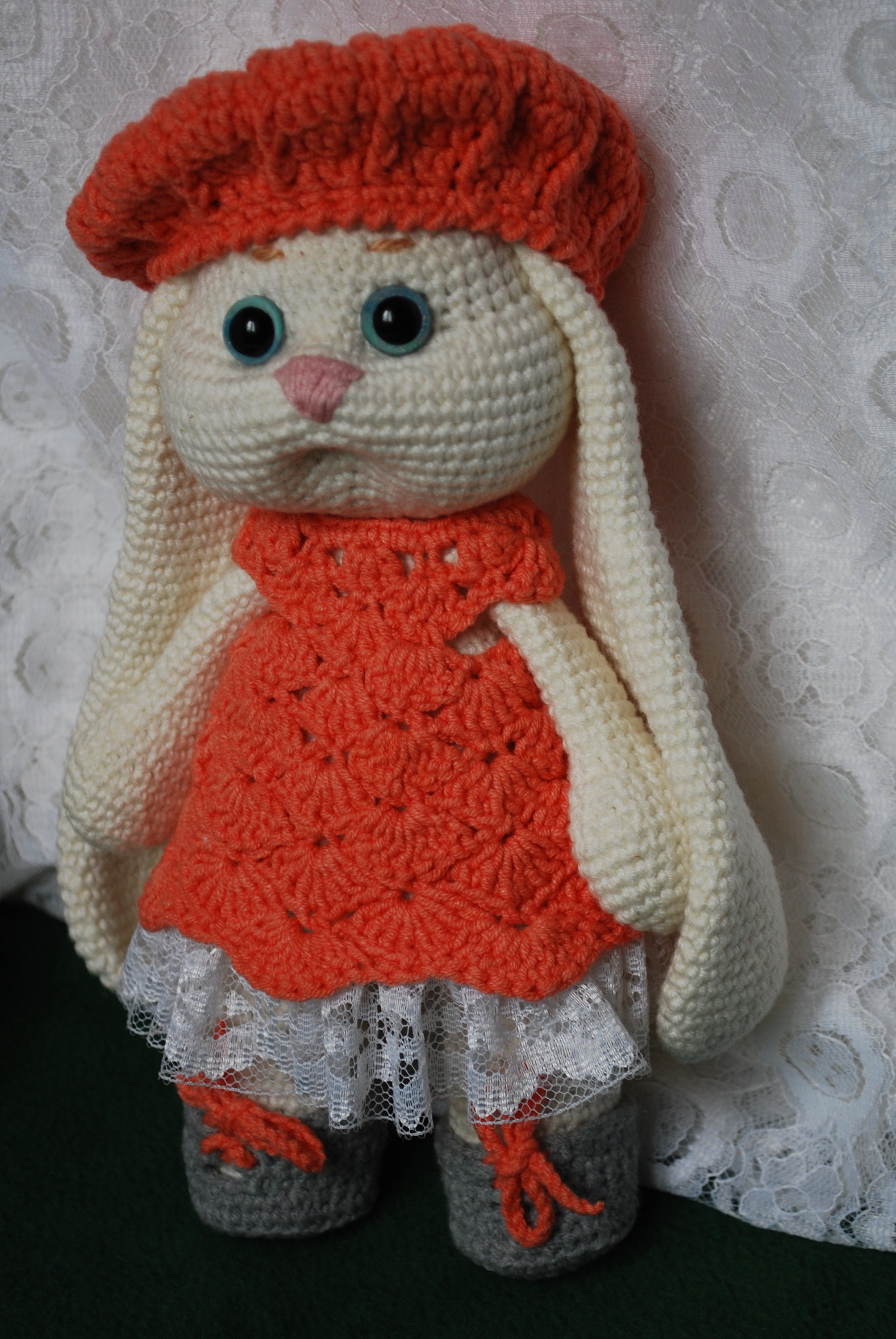 Stuffed Crochet White Rabbit, Amigurumi Toy, Gift for Kids - Etsy