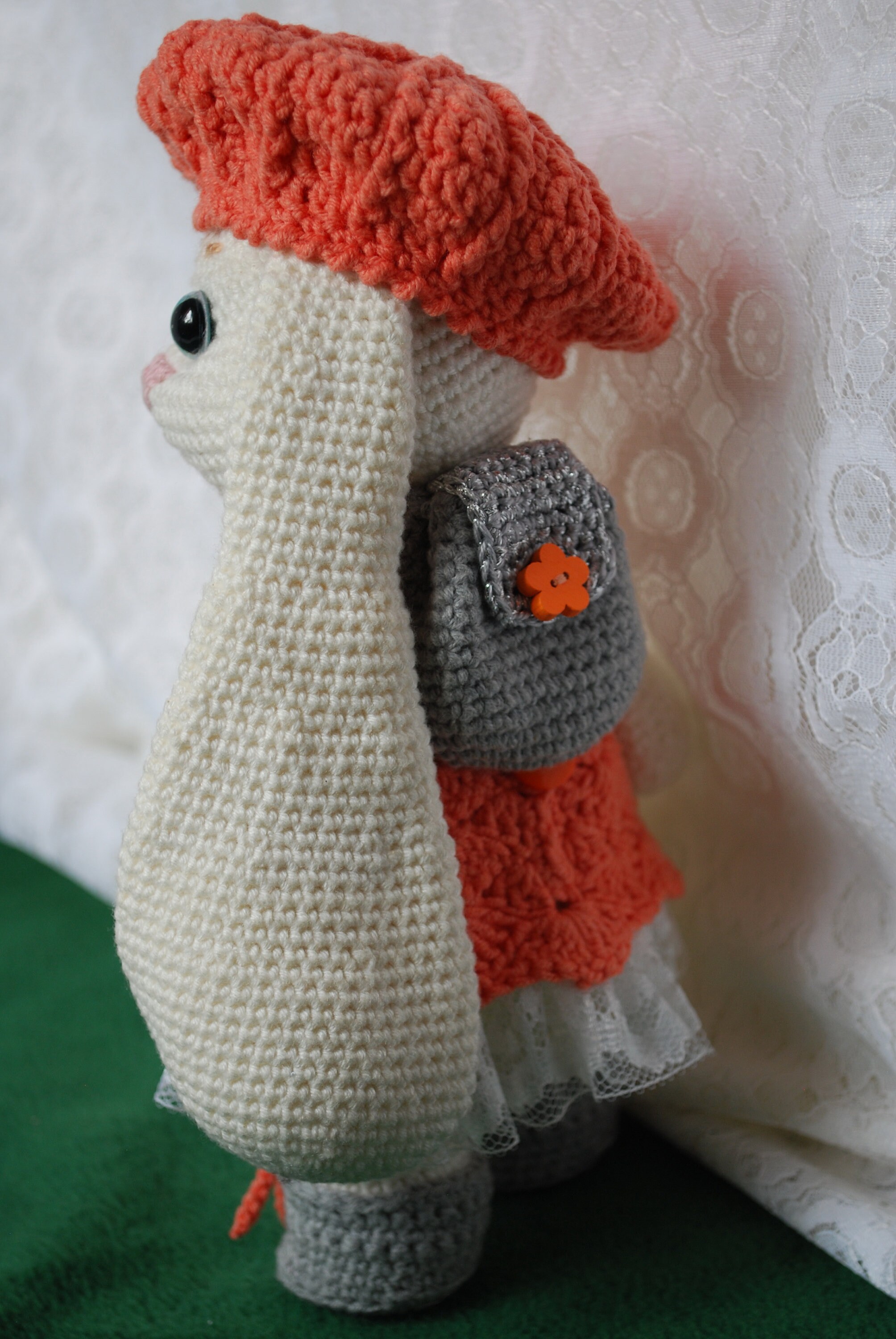 Stuffed Crochet White Rabbit, Amigurumi Toy, Gift for Kids - Etsy