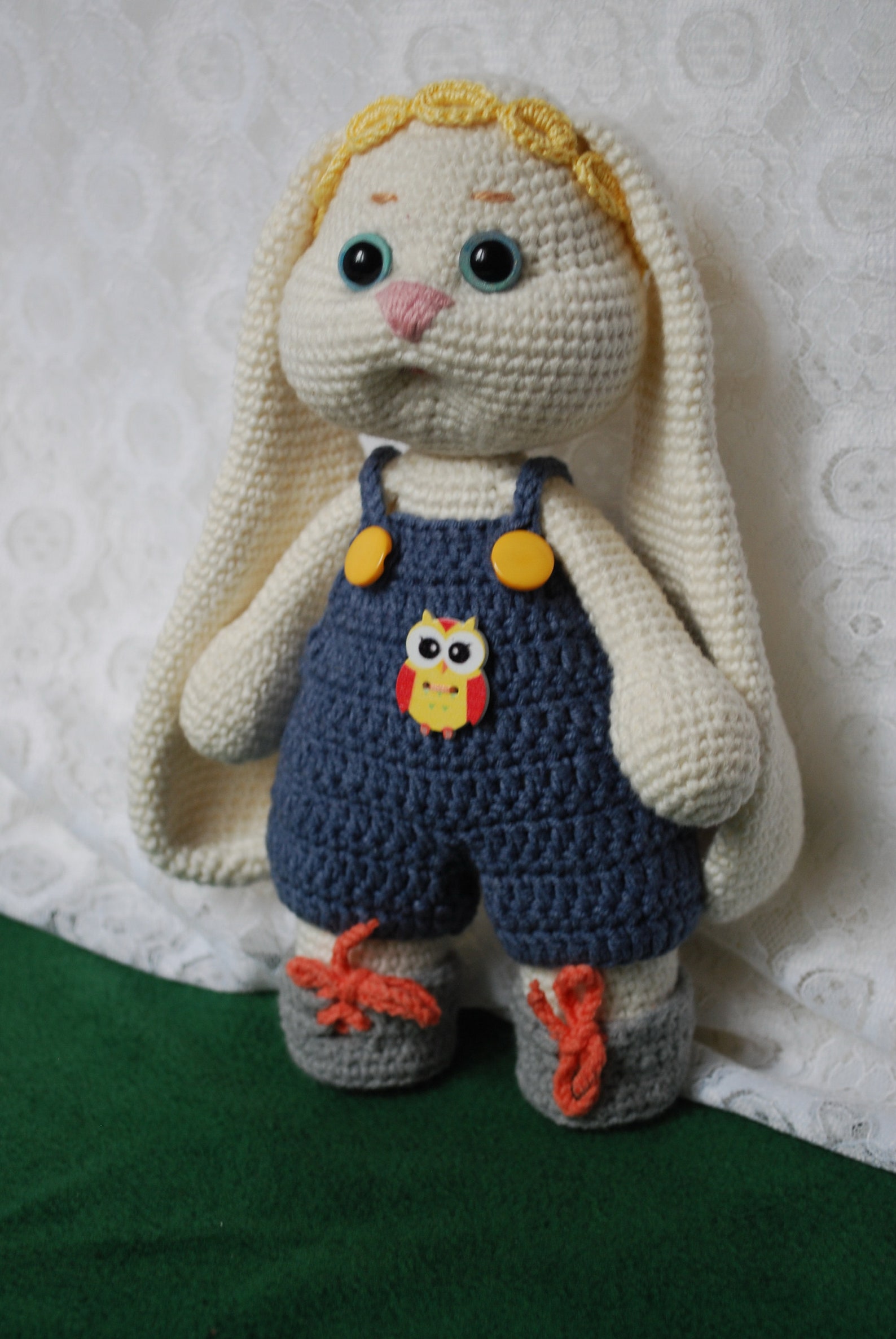 Stuffed Crochet White Rabbit, Amigurumi Toy, Gift for Kids - Etsy