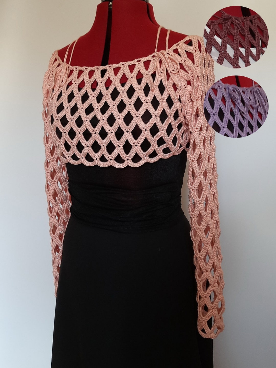 Crocheted Cotton Lace Bolero Shrug: Summer Festival Top - Etsy