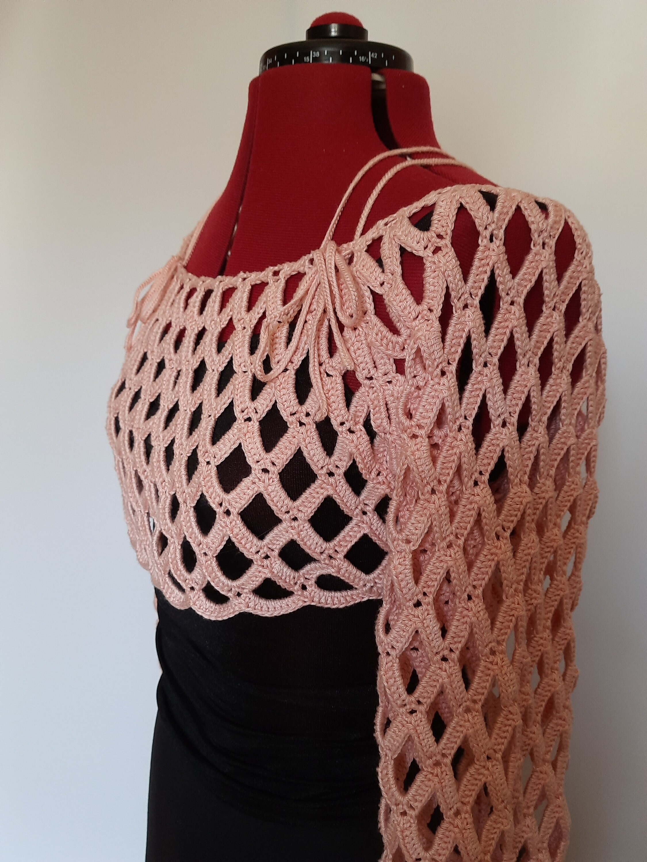 Crocheted Cotton Lace Bolero Shrug: Summer Festival Top - Etsy
