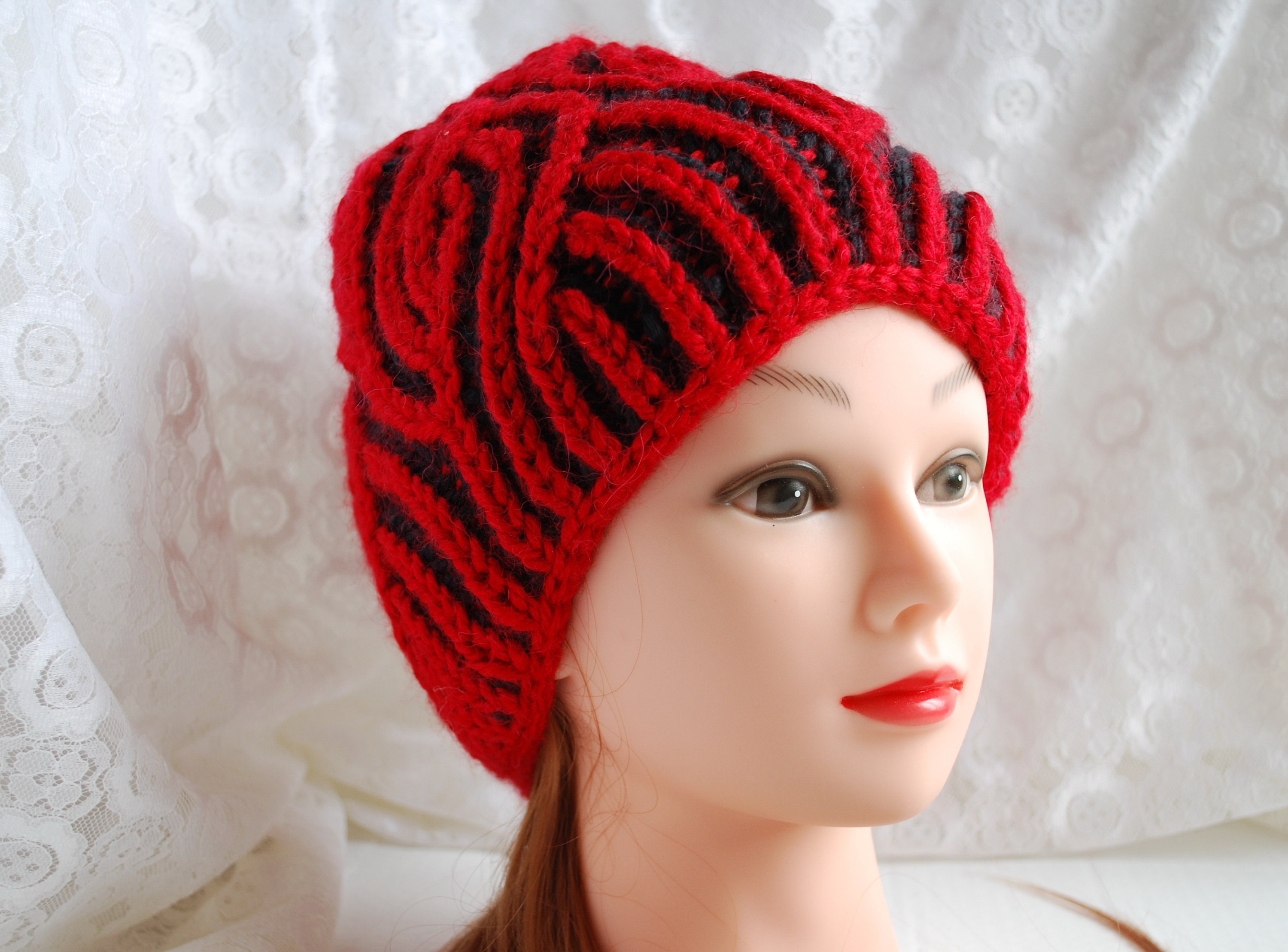 Set of Warm Wool Knitted Beanie Hat and Snood - Etsy