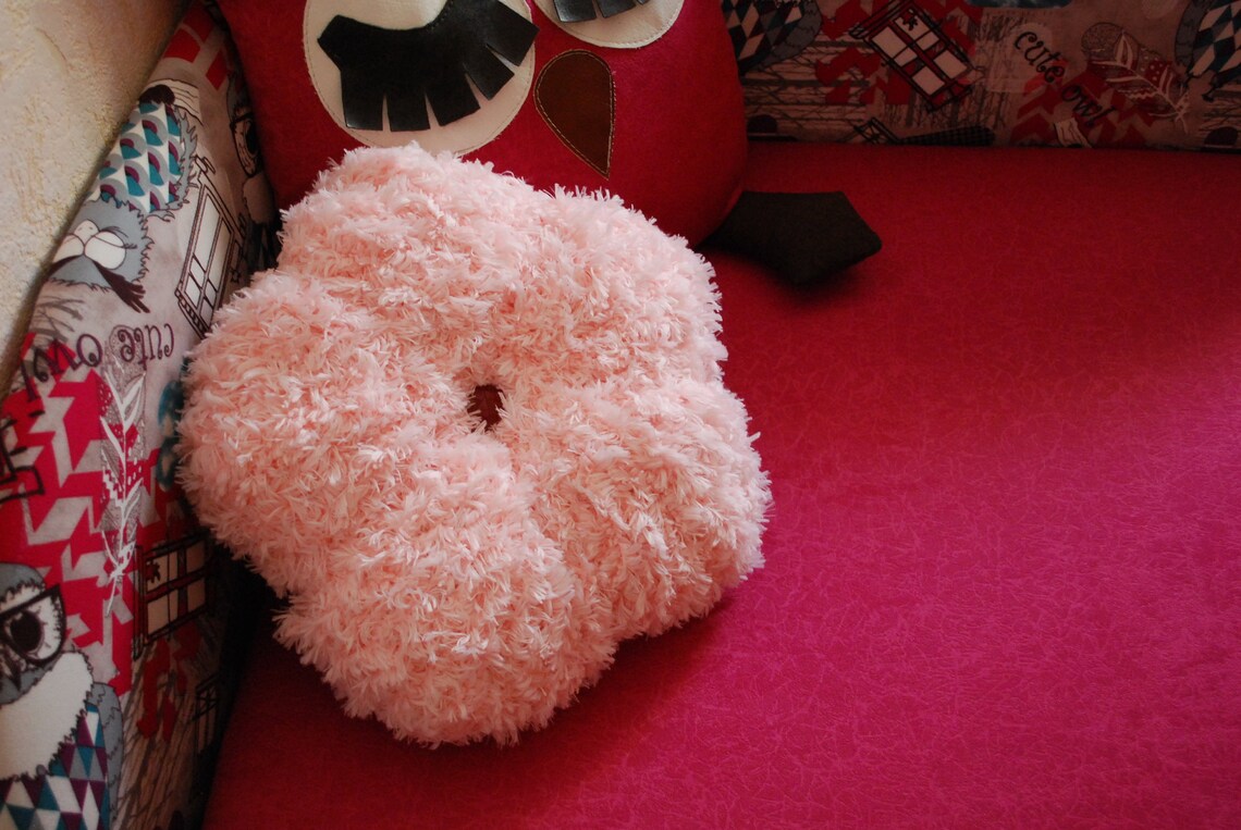Light Pink Fluffy Pillow, Home Decor - Etsy