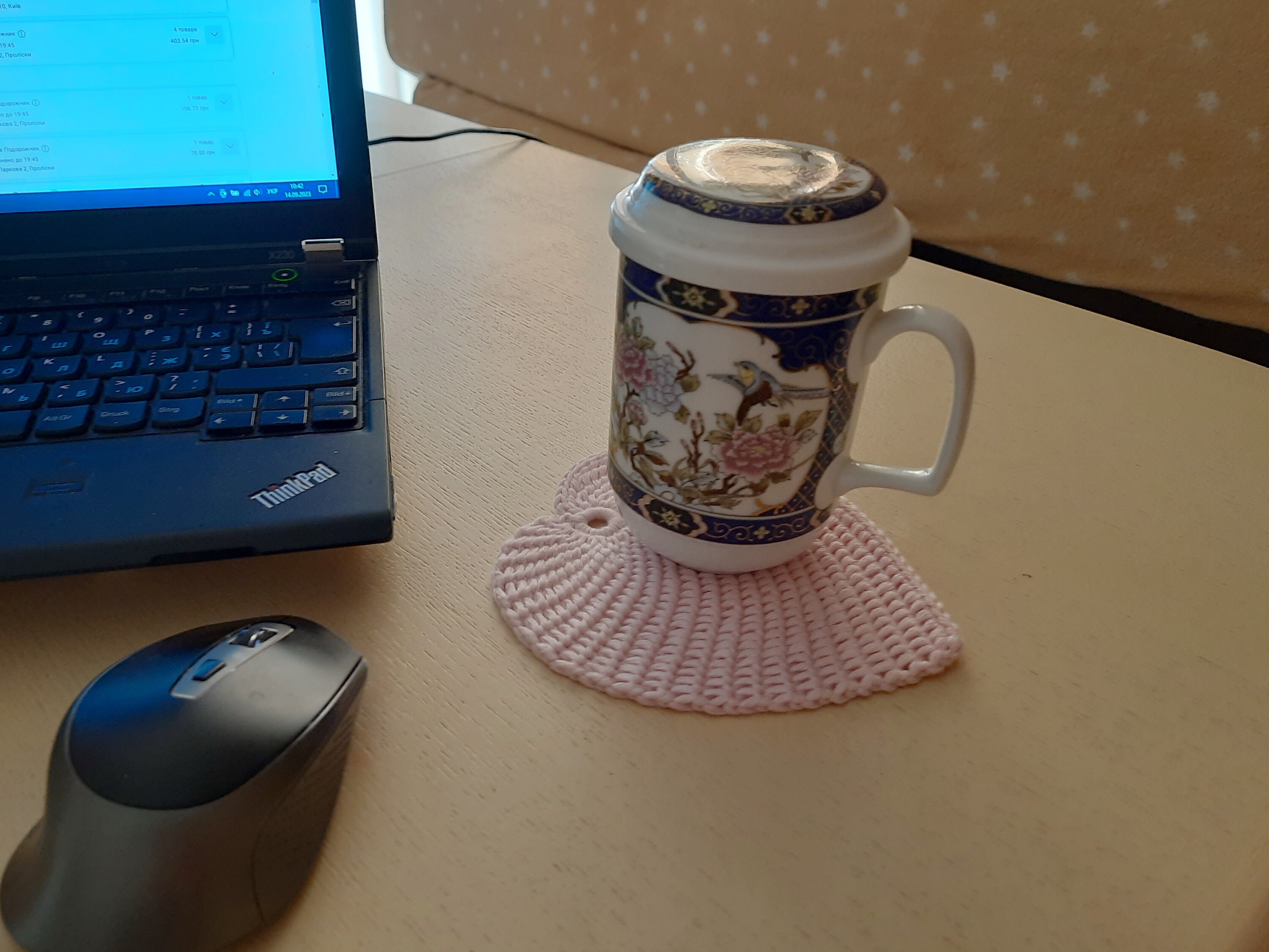 Cotton Doily for Cups, Leaf Coaster for Drinks, Mother's Day Gift ...