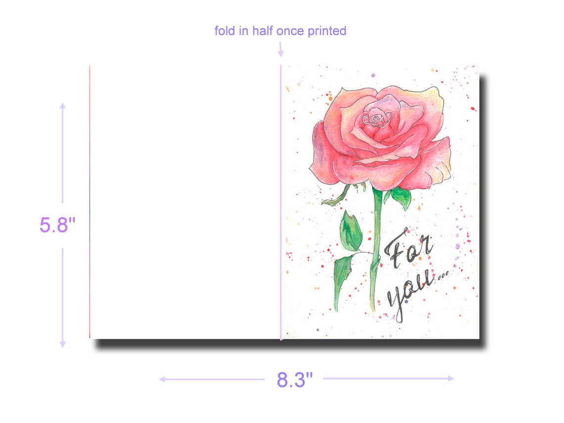 Printable Card Digital Download Digital Card Greeting Card - Etsy