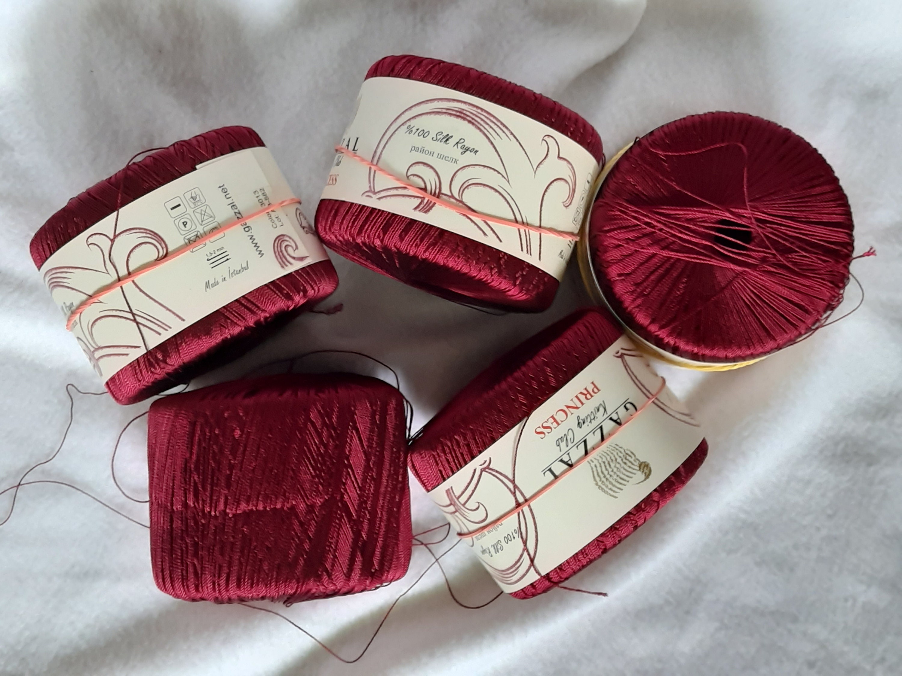 Gazzal Princess Yarn, 100% Silk Rayon, Turkish Yarn - Etsy