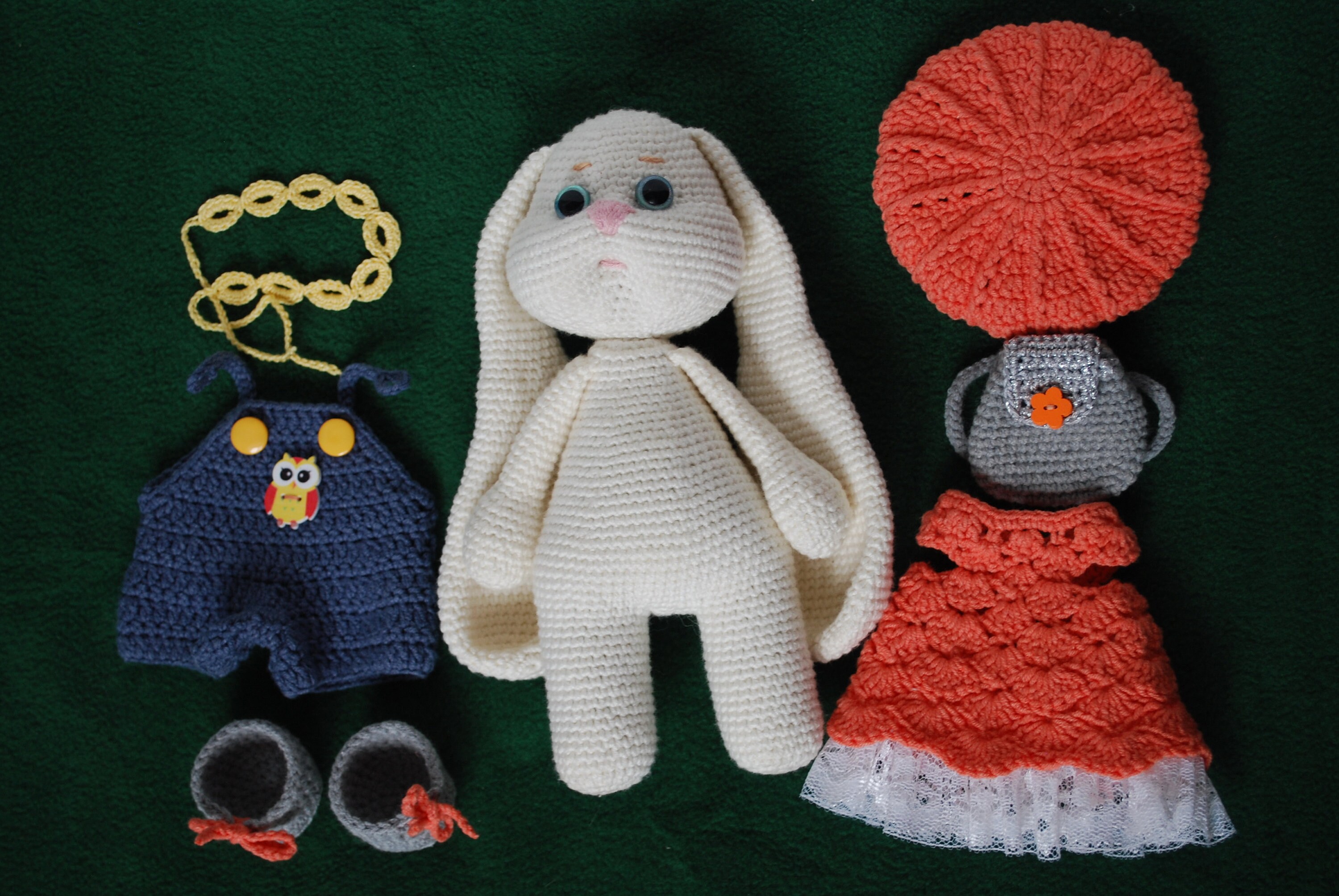 Stuffed Crochet White Rabbit, Amigurumi Toy, Gift for Kids - Etsy