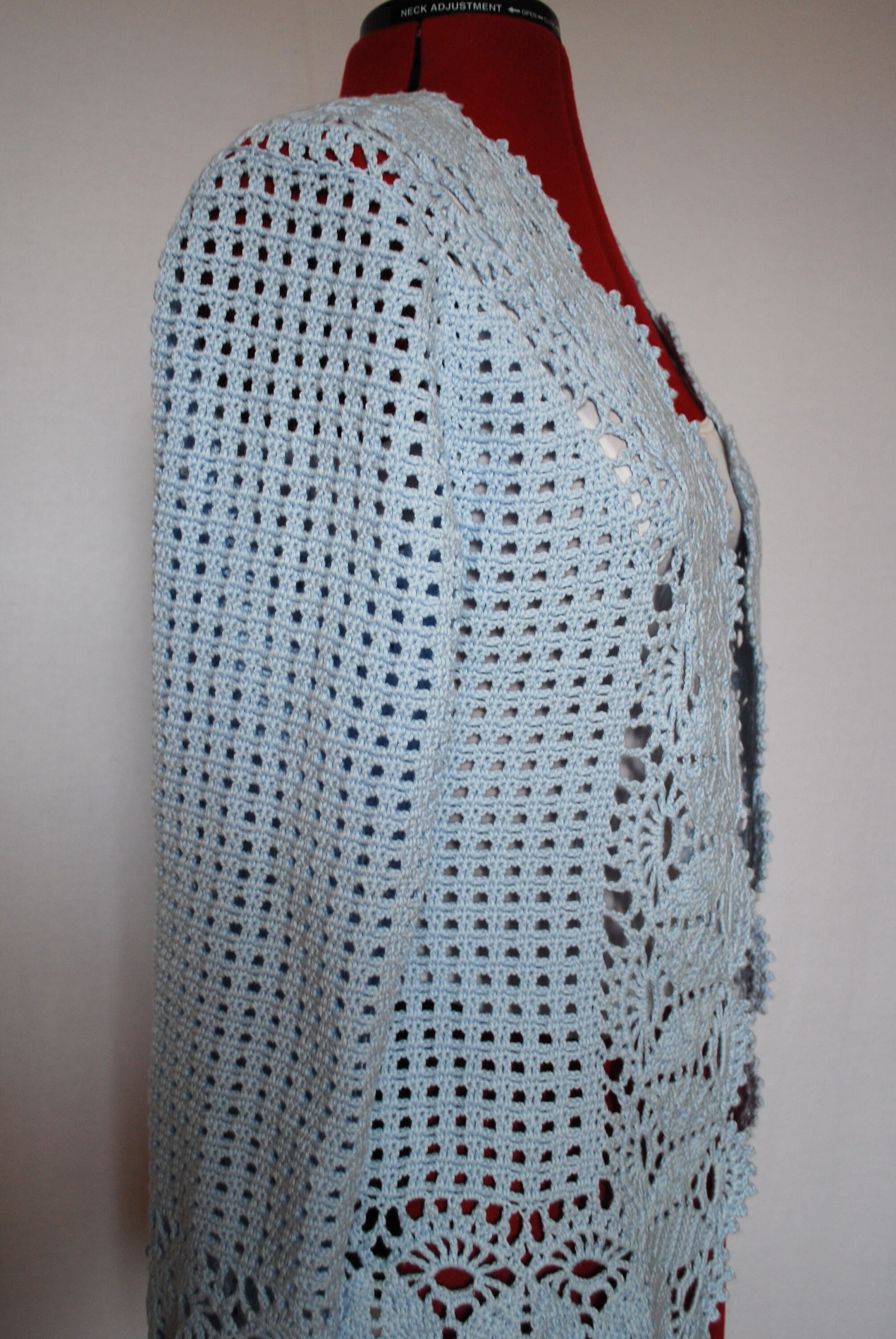 Crochet Women Summer Artic Blue Lace Jacket, Lace Summer Cardigan - Etsy