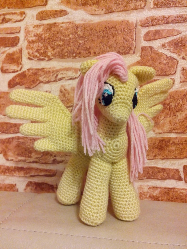 Amigurumi Pony Crochet Pattern: Yellow Plush Toy (PDF Pattern) - Etsy