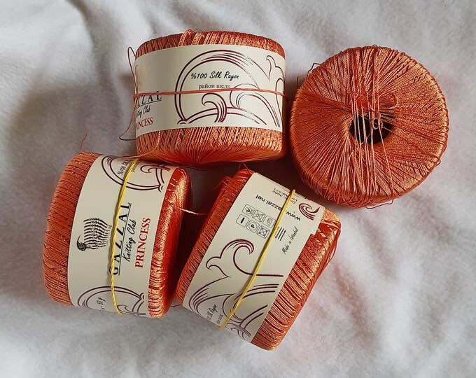 Gazzal Princess Yarn, 100% Silk Rayon, Turkish Yarn - Etsy